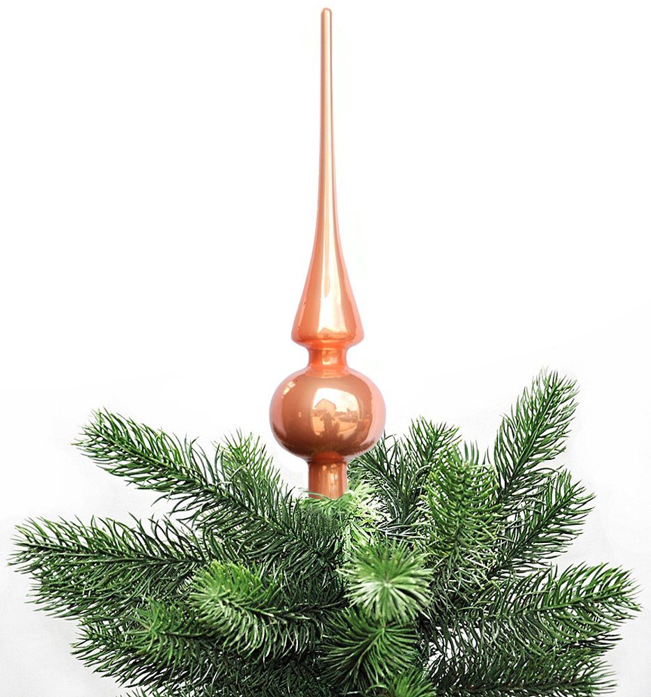 JACK Christbaumspitze Christbaumspitze Echt Glas 26 x 6 cm Matt Glanz ...