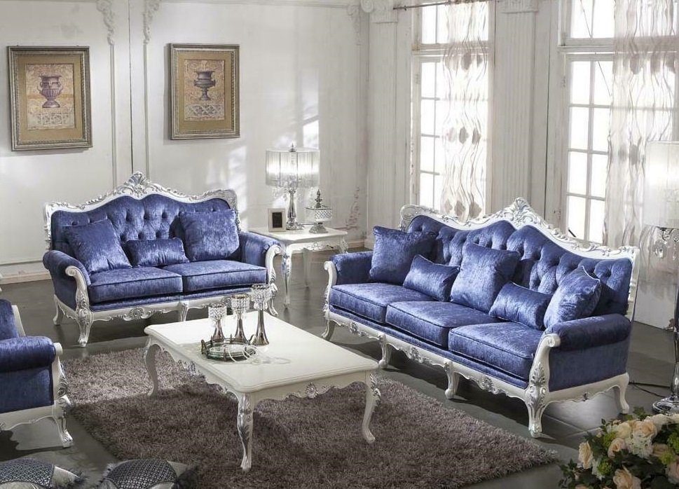 JVmoebel Sofa, Klassische Luxus Sofagarnitur 3+2 Komplett Set Barock ...