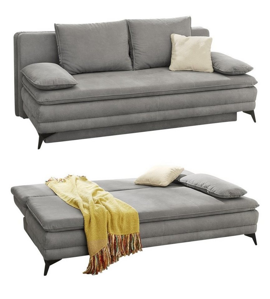 Luma Home Schlafsofa 15157 Dauerschläfer Mit Bettkasten 202 Cm Breit