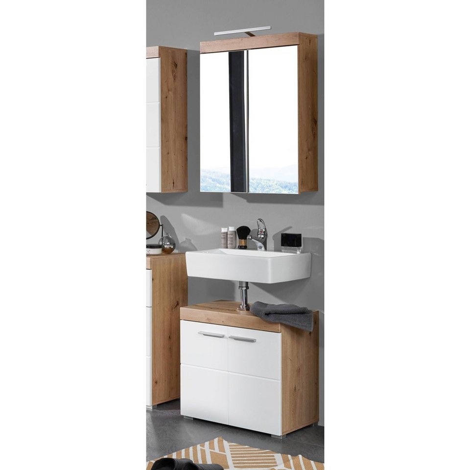 Lomadox Badmöbel Set Altena 19 Spar Set 3 St Asteiche Nb 6019034 Cm