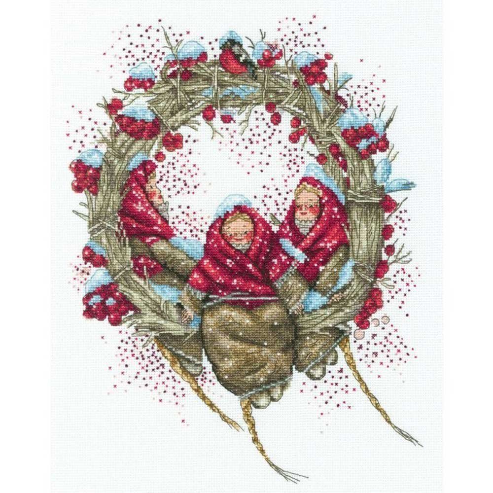 RTO Kreativset RTO Kreuzstich Set "Schneemädchen" M822, Zählmuster, 22x29 cm, (embroidery kit)
