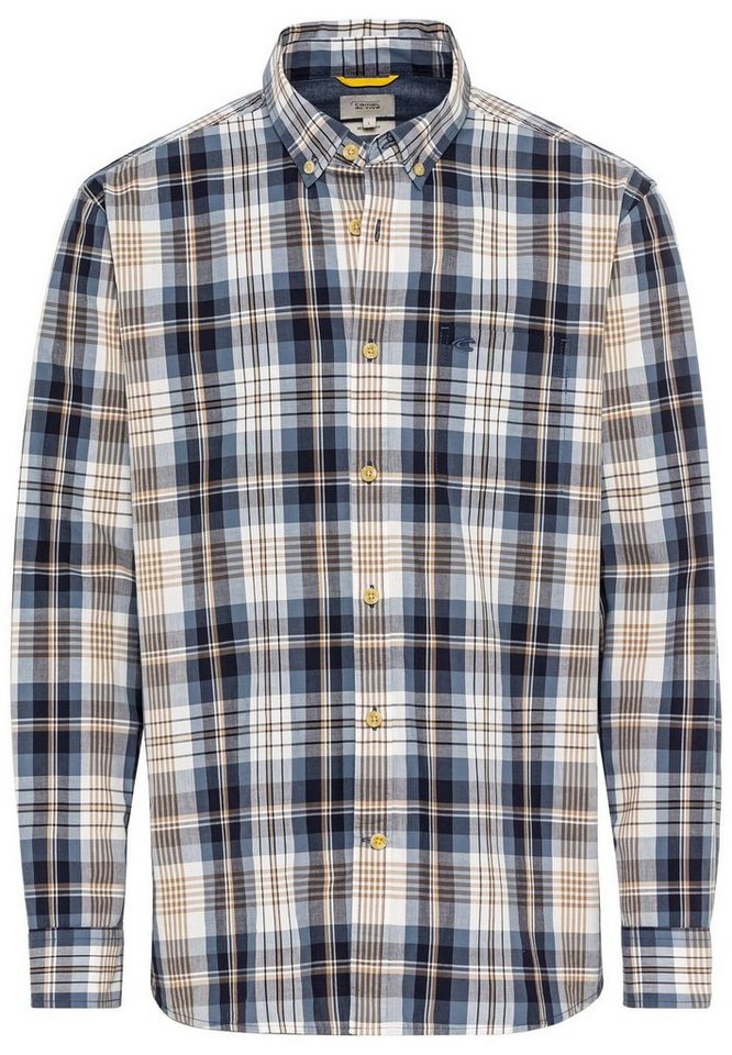 Camel Active Karohemd Aus Reiner Baumwolle Button Down Camel Active