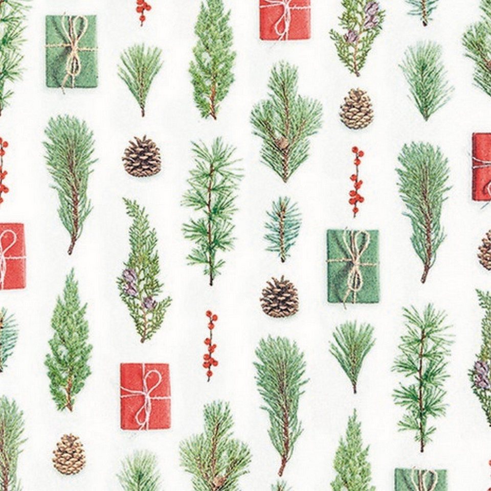 Home Fashion Papierserviette 20 Servietten Ts And Branches