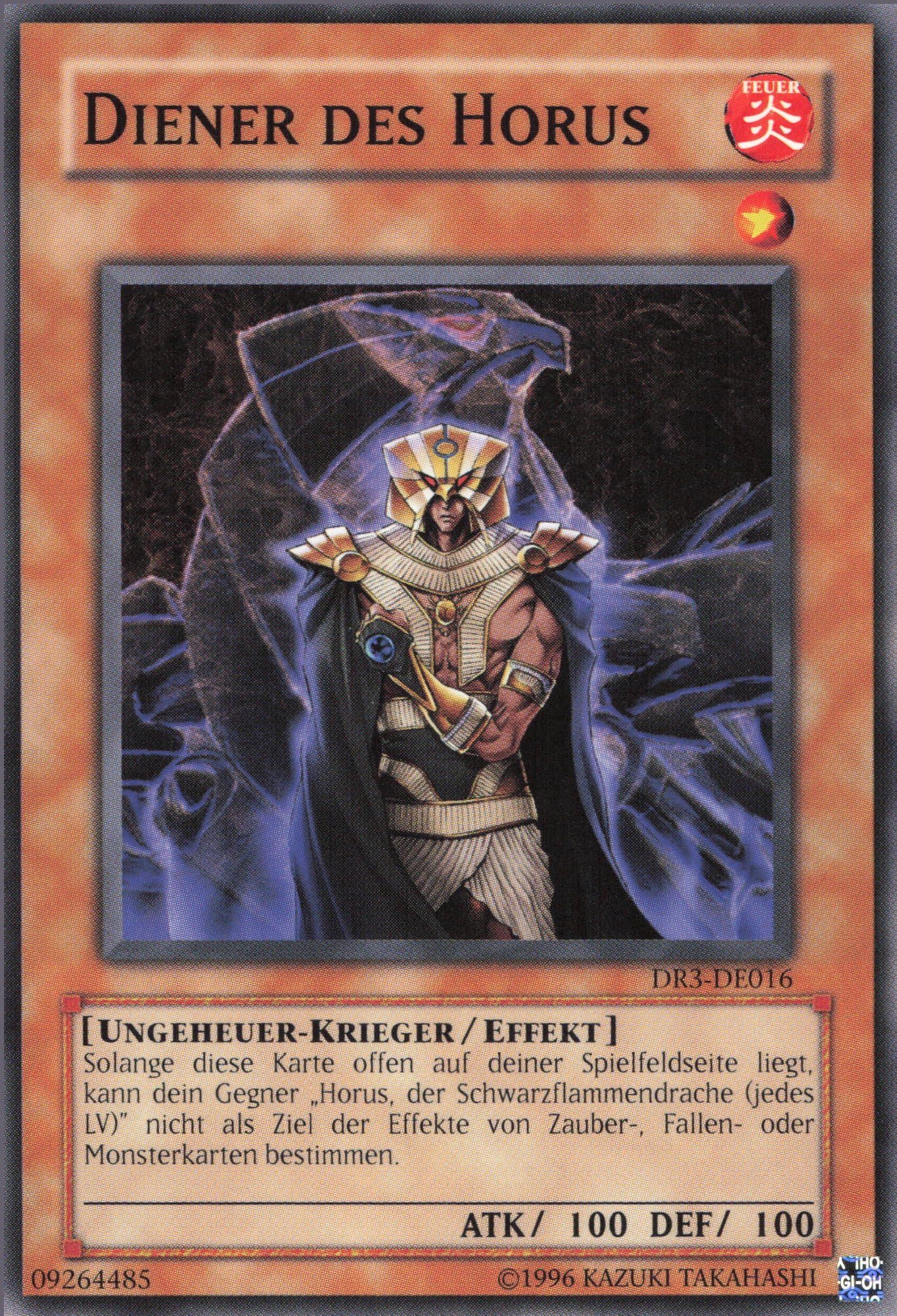 Recollectibles Sammelkarte Yugioh Karte Diener Des Horus Deutsch Yu Gi