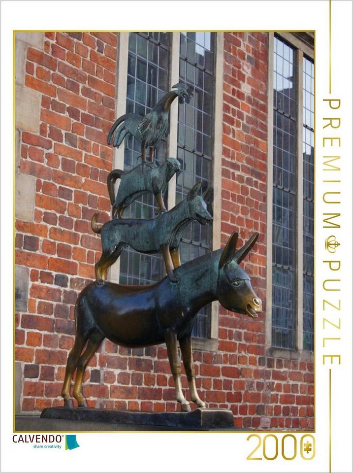 CALVENDO Puzzle CALVENDO Puzzle Bremer Stadtmusikanten 2000 Teile Lege ... CALVENDO Puzzle CALVENDO Puzzle Bremer Stadtmusikanten 2000 Teile Lege ...