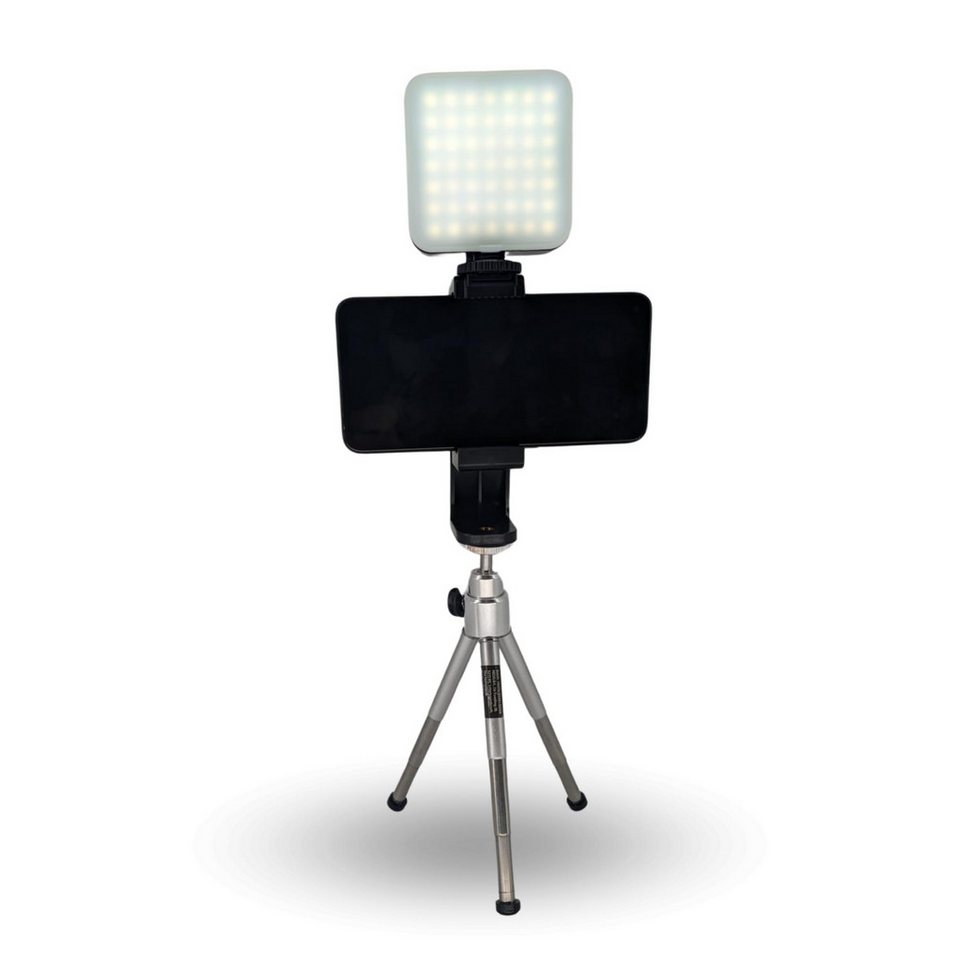 Tronicxl Mini Smartphone Stativ Mit Licht Influencer Tripod Mit Led