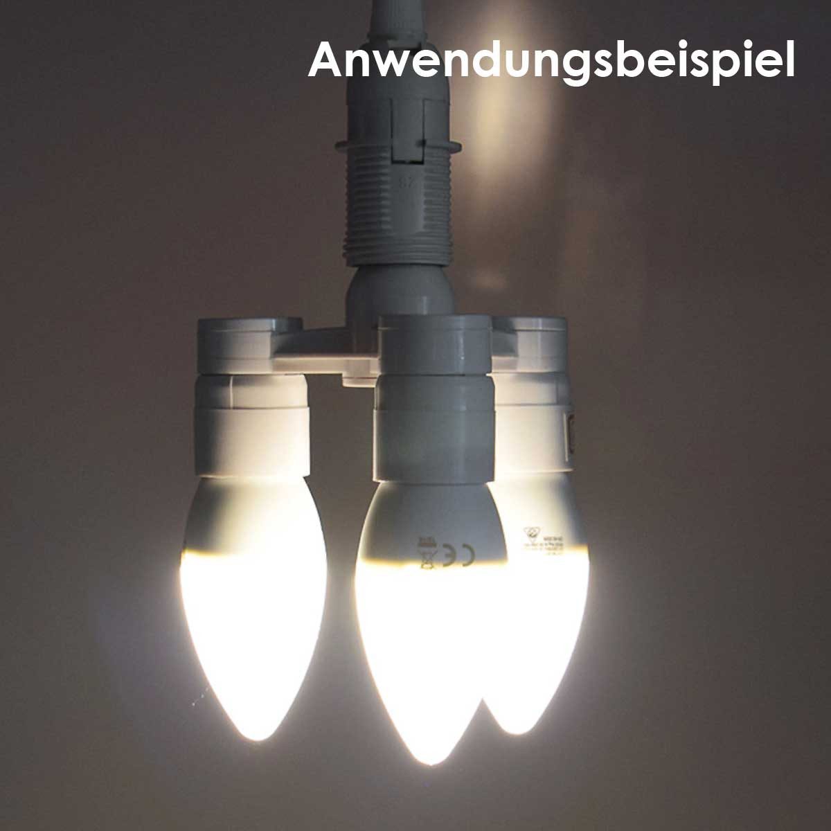 ChiliTec Lampenfassung Fassung "Triple" 3-fach Adapter, 3x E14 Fassungen