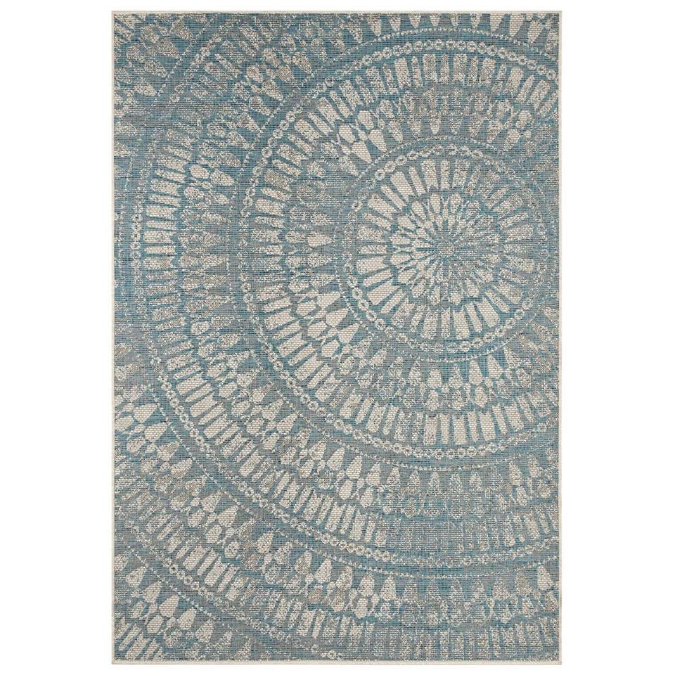 Teppich In And Outdoor Teppich Arnon Türkis Taupe Northrugs Rechteckig