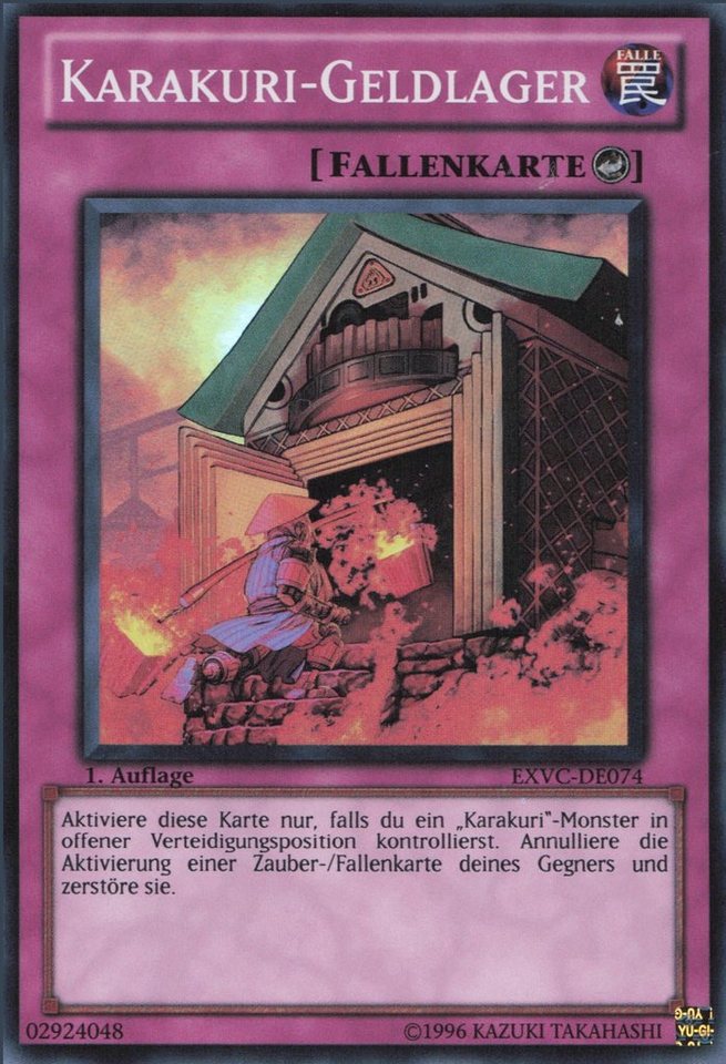 Recollectibles Sammelkarte Yugioh Karte Karakuri Geldlager Deutsch Yu