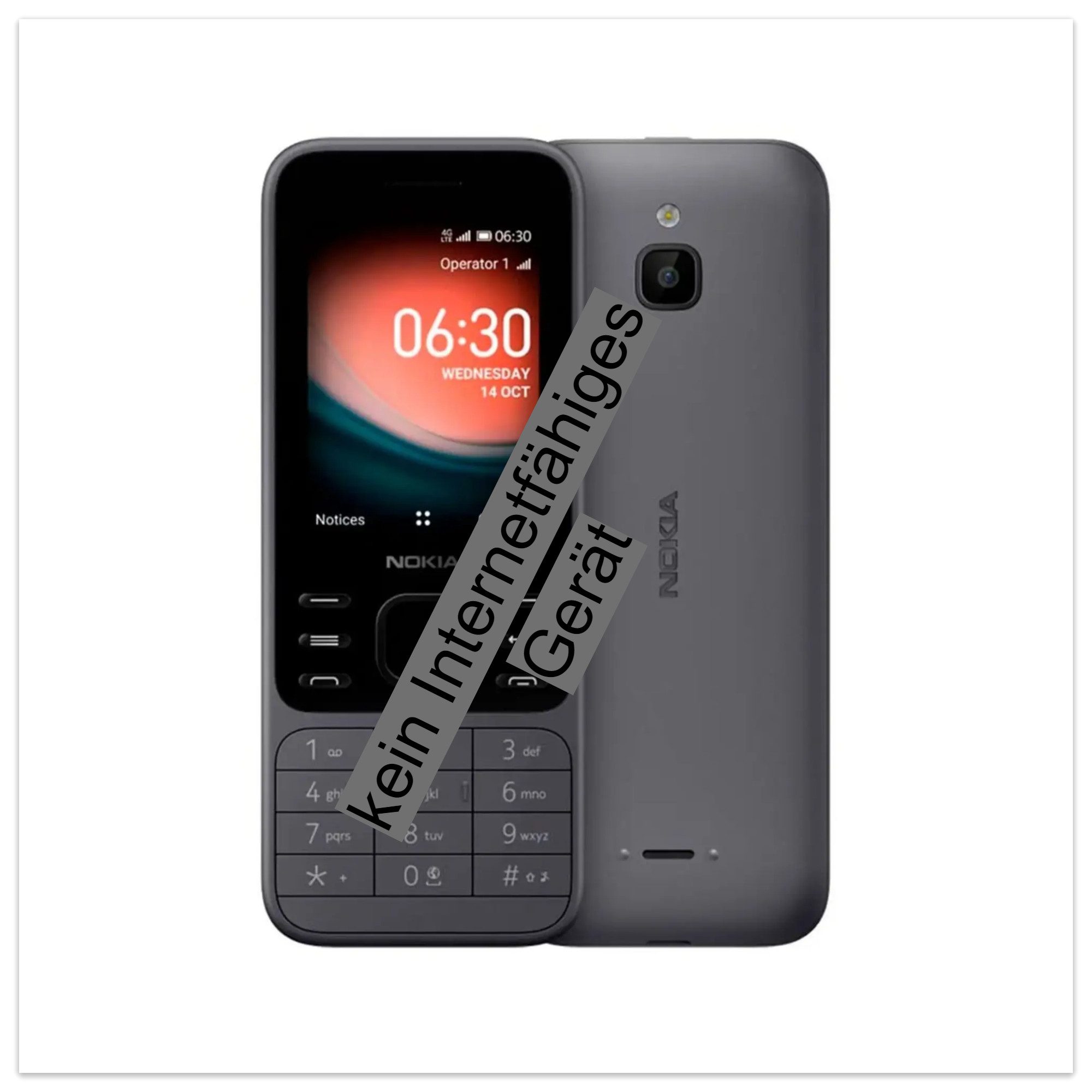 Nokia Nokia 6300 Dual SIM Mobiltelefon Tasten - Black Handy (5,08 cm/2 ...