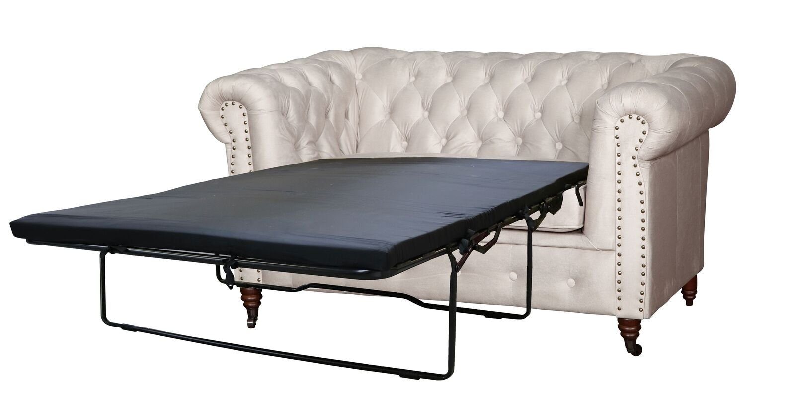 JVmoebel Sofa Chesterfield 2 Sitzer Sofa Buro Couch mit Bettfunktion Sofa Made in Europa