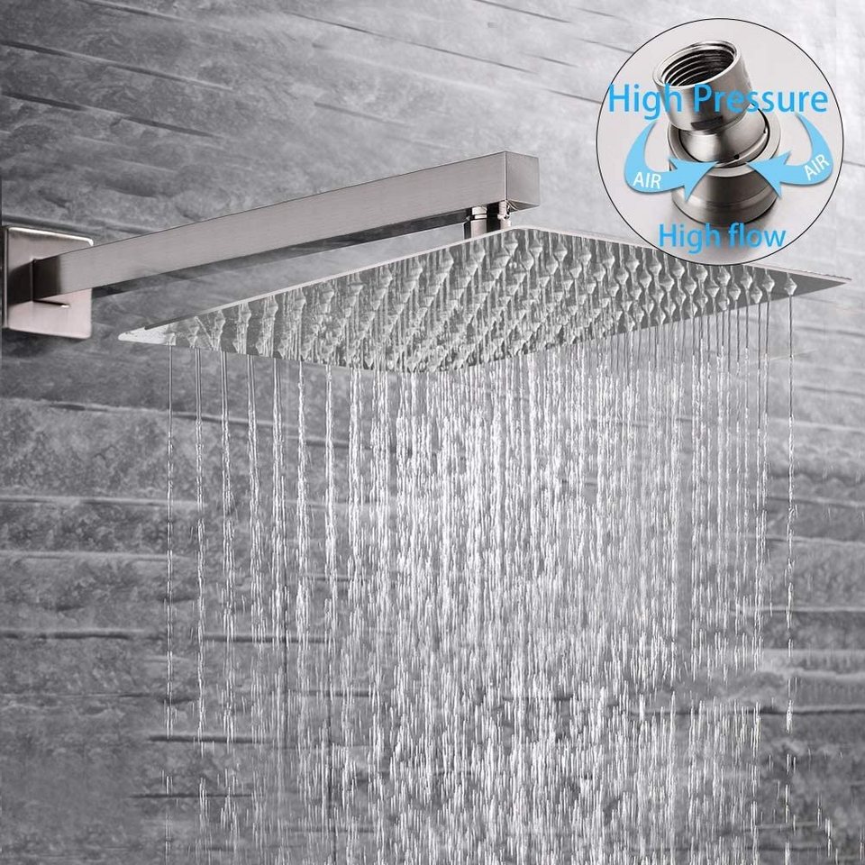 Rainsworth Regenduschkopf Komplett Set 10 Zoll Regendusche