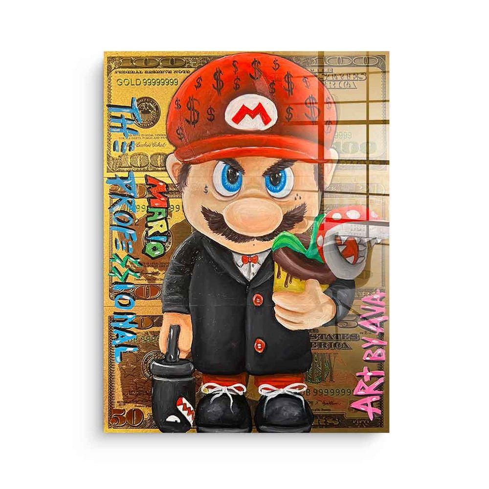 Dotcomcanvas® Acrylglasbild Mario The Professional Acrylglas