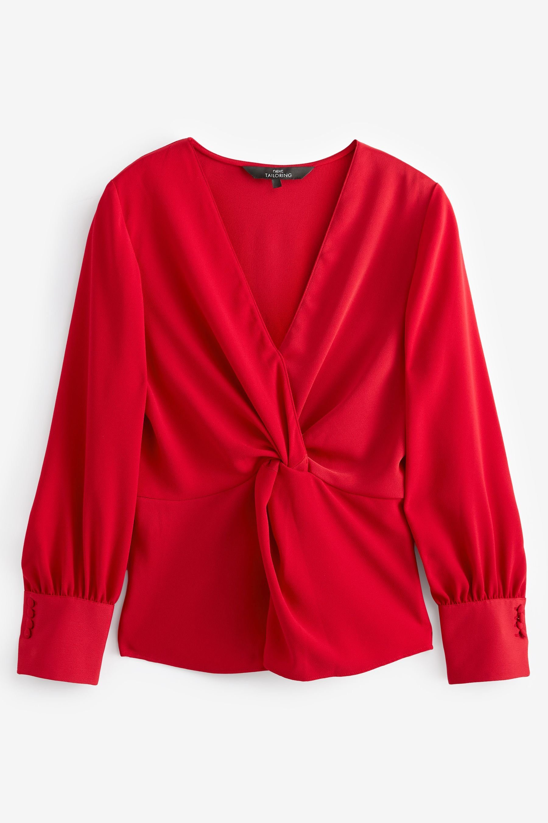 Next Langarmbluse Bluse Mit Knoten Vorn 1 Tlg