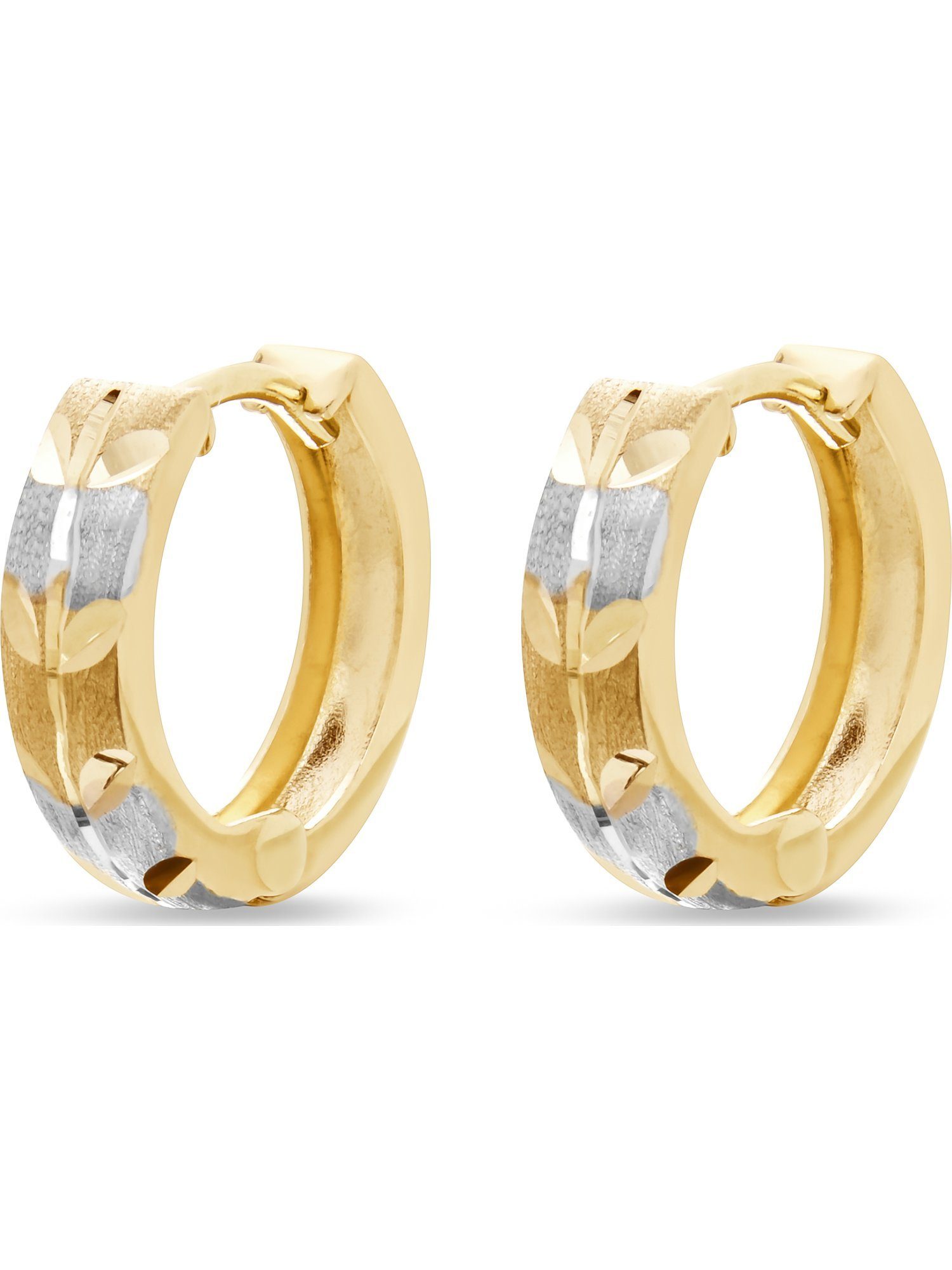 FAVS Paar Creolen FAVS Damen-Creolen 375er Gelbgold (Paar), Maßangaben: Breite: 0,33 cm, Stärke ...