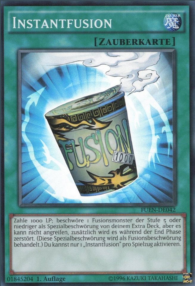 Recollectibles Sammelkarte Yugioh Karte Instantfusion Deutsch Yu Gi Oh