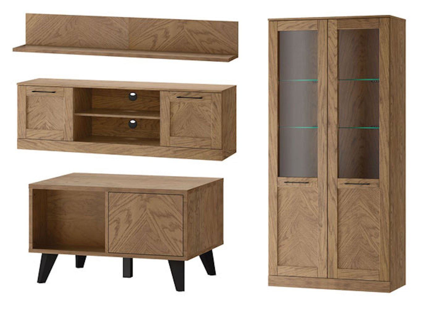 Rustikale Wohnwände » Rustikale Schrankwände & Anbauwände