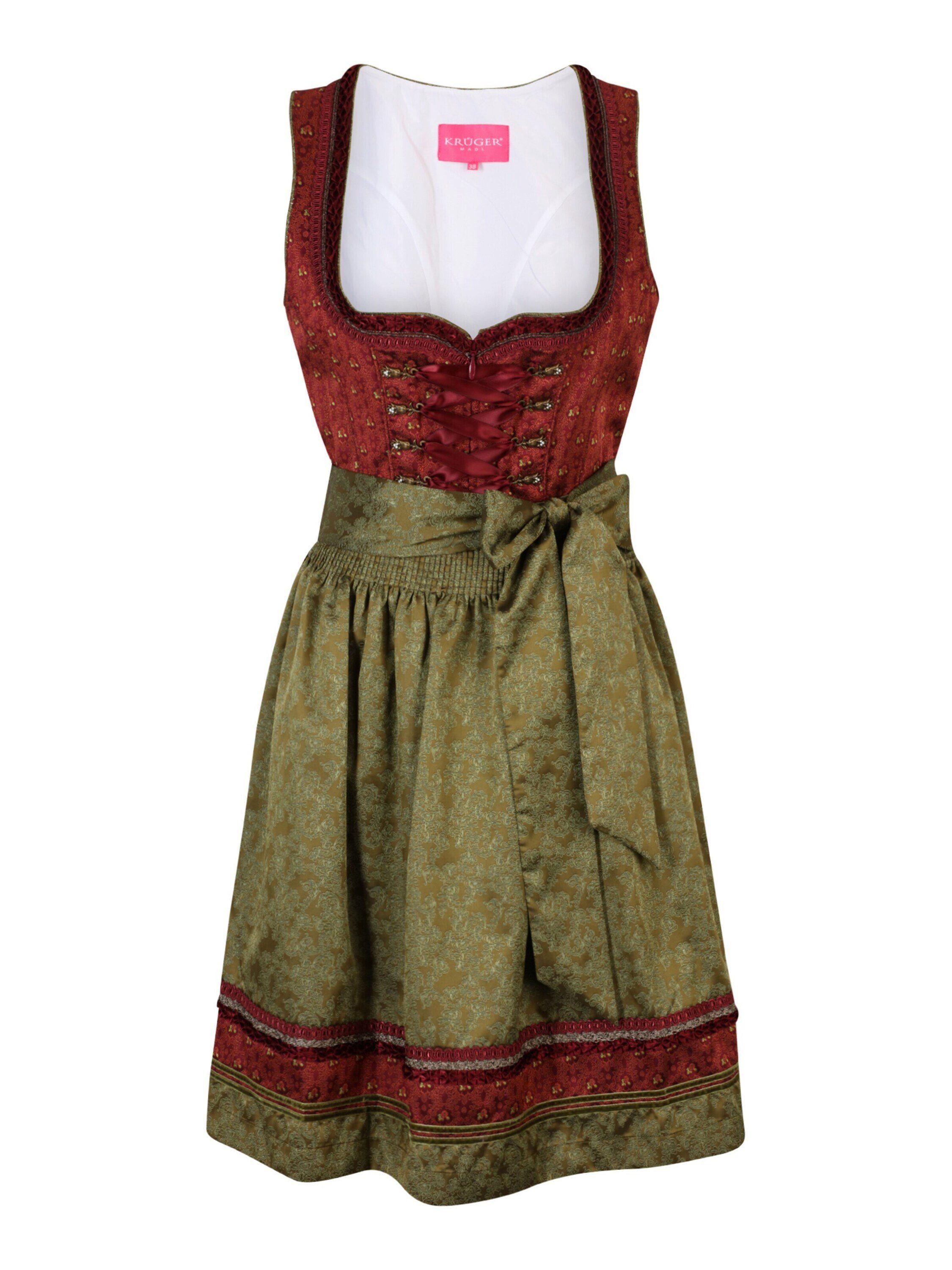 Krüger Madl Dirndl (1-tlg) Drapiert/gerafft, Falten