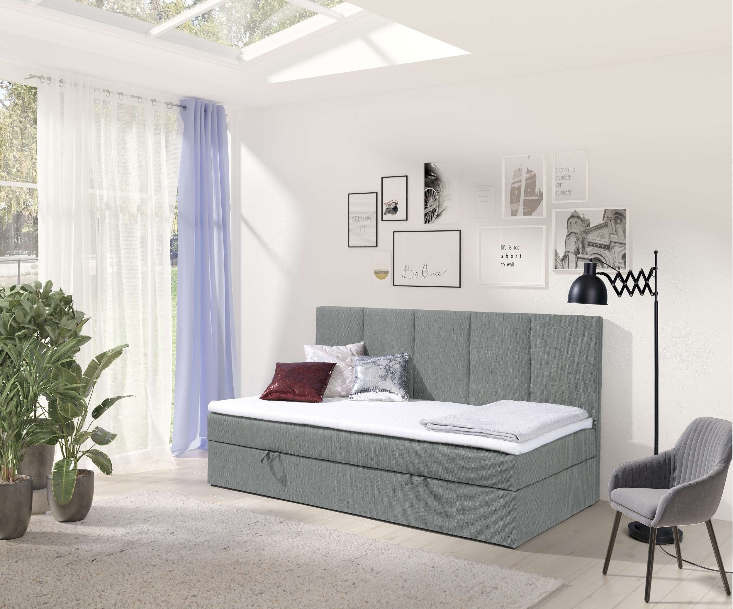 ᐅ 99rooms Boxspringbett Eliza (Schlafzimmerbett, Bett), 70/80/90/100 x ...