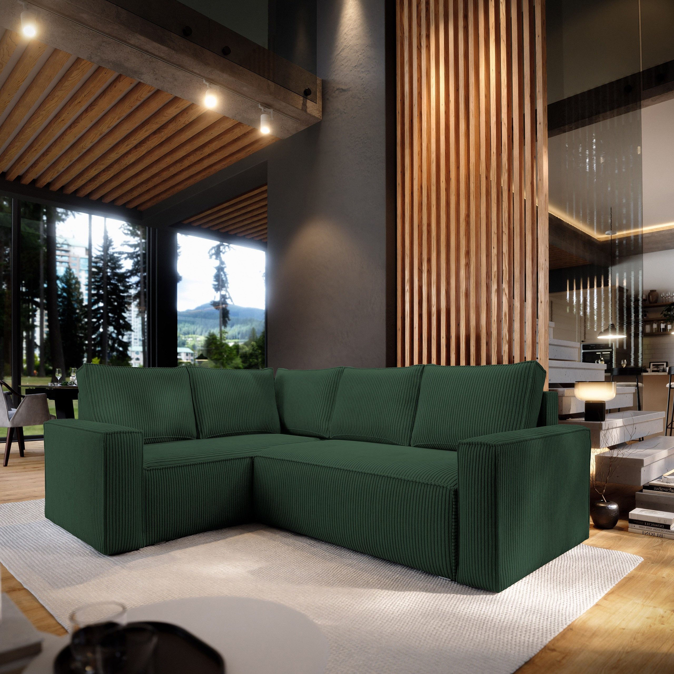 Masseno Ecksofa ESTANO mit Schlaffunktion L-Form, Sofa mit Bettkasten ...