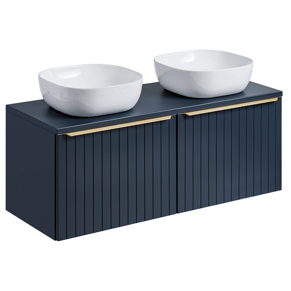 Lomadox Doppelwaschtisch Puebla 56 Blue Badezimmer Mit 2