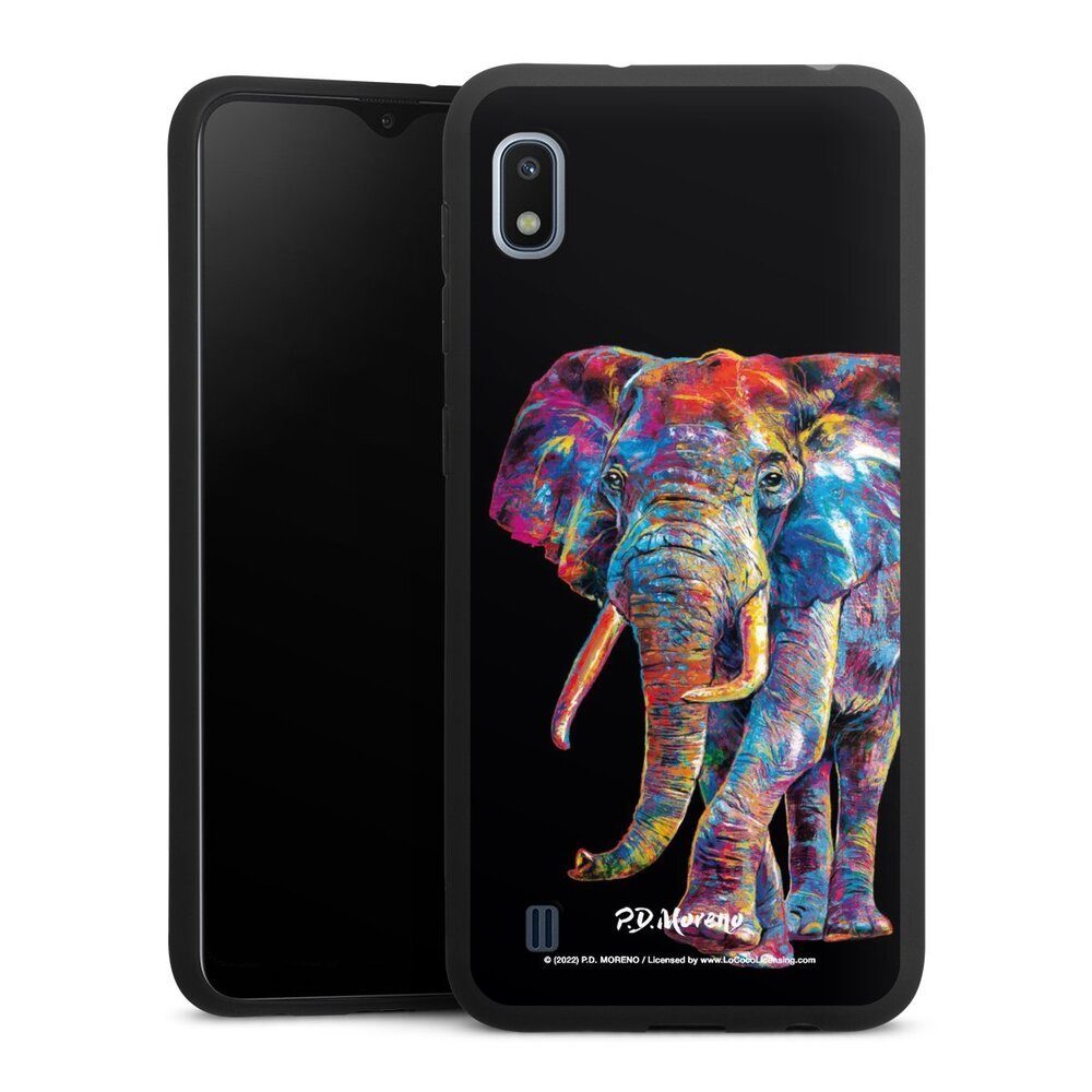 DeinDesign Handyhülle Elefant Tiere Design Elephant Art By P.D. Moreno, Samsung Galaxy A10 ...