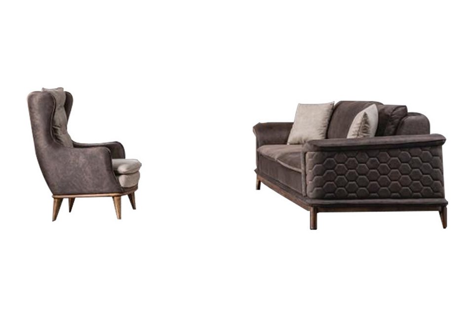 Jvmoebel Sofa Sofagarnitur Sofa Luxus Sessel 31 Sitzer Stoff Modern Design