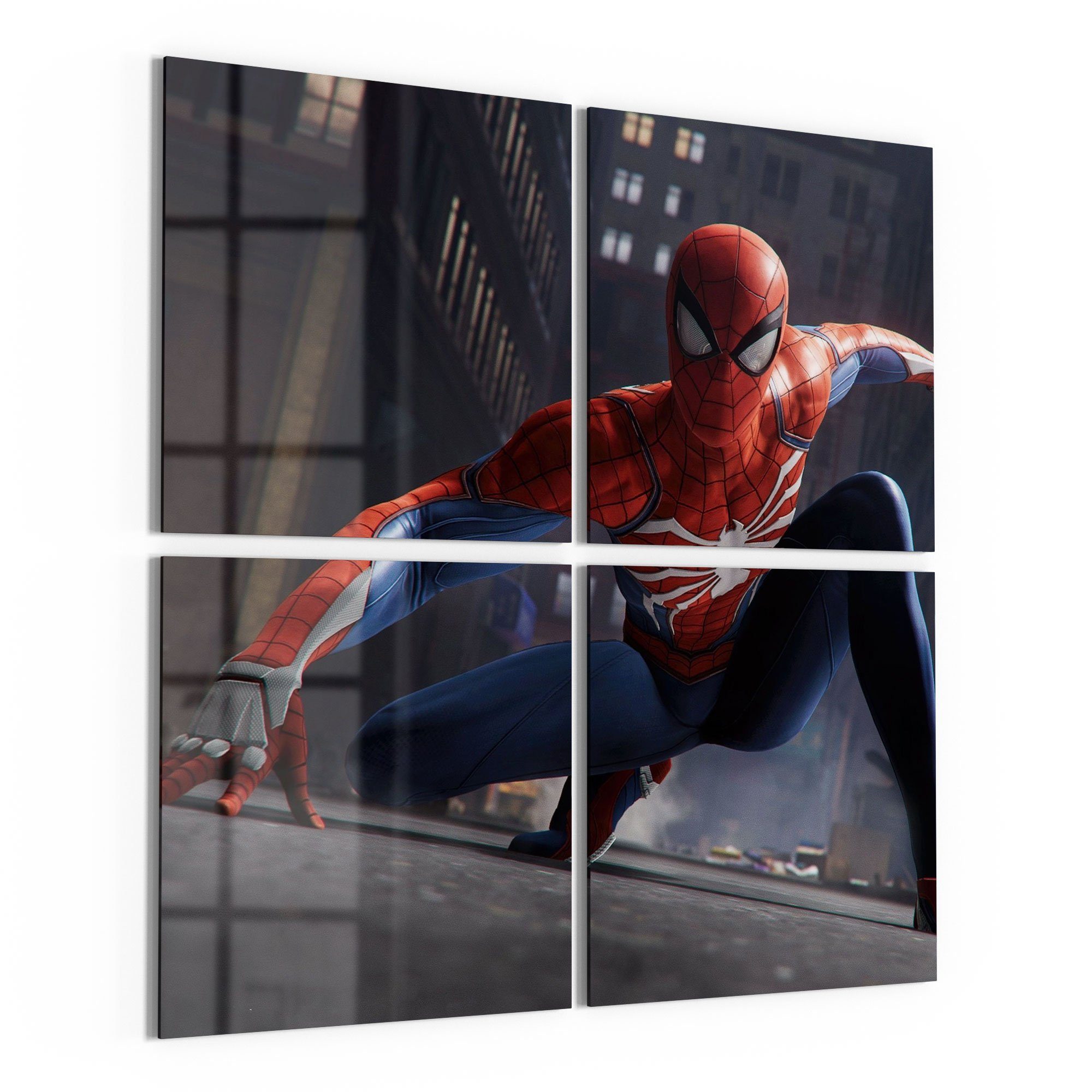 ᐅ DEQORI Glasbild 'Spider-Man Superheld', 'Spider-Man Superheld', Glas ...