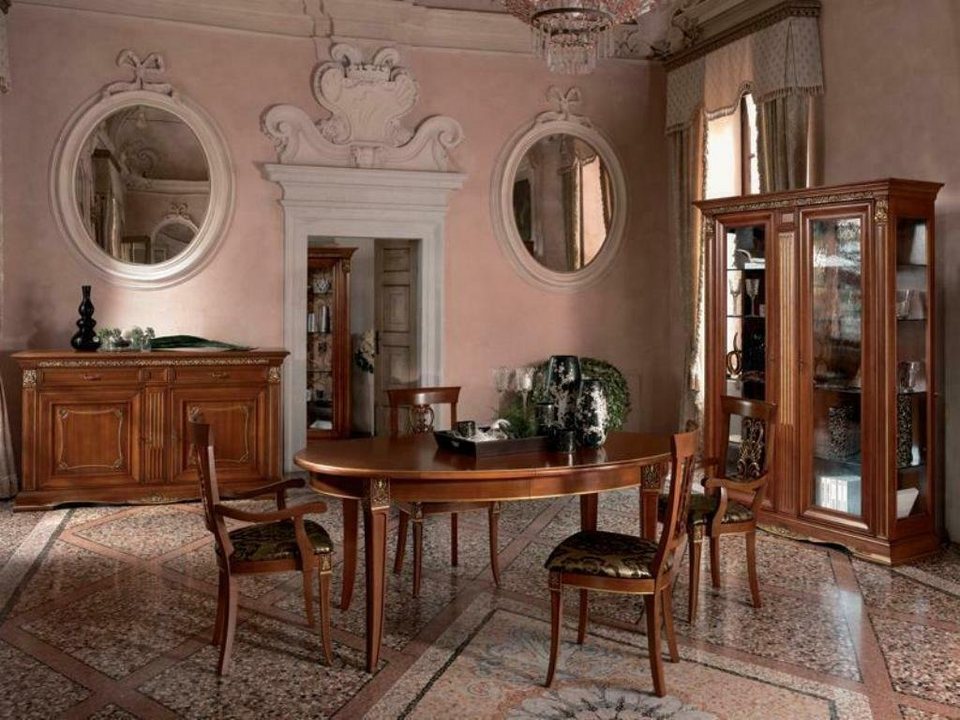 Jvmoebel Esszimmer Set Esszimmer Komplett Garnitur Tisch Anrichte 4x