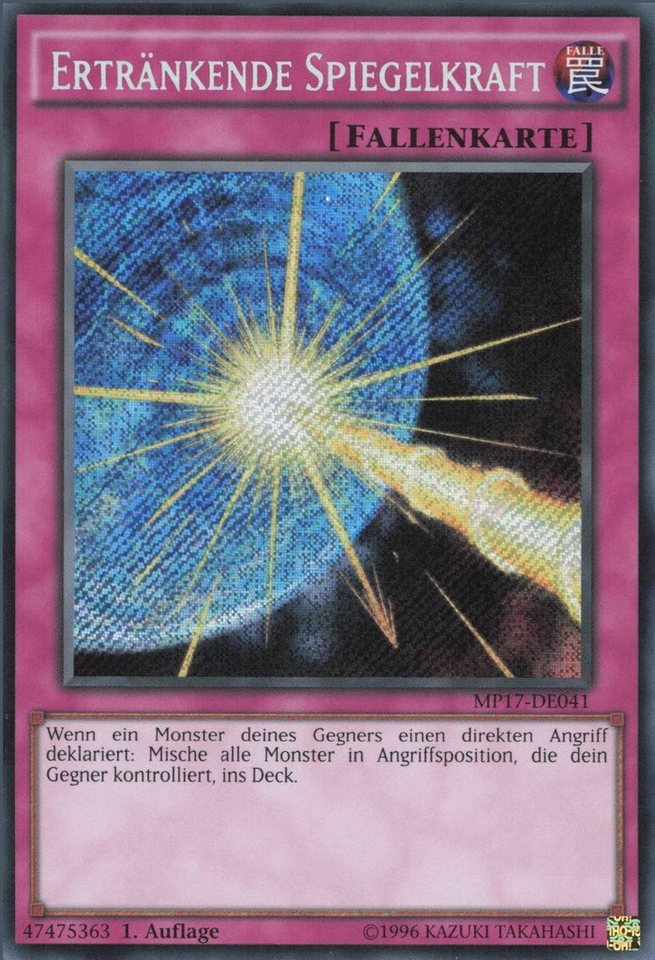 Recollectibles Sammelkarte Yugioh Karte Ertränkende Spiegelkraft