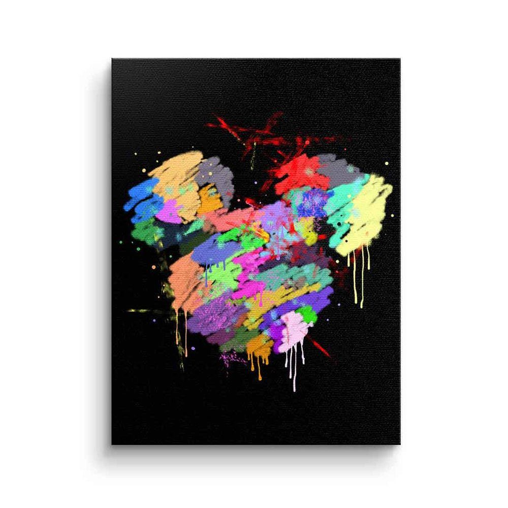 Dotcomcanvas® Leinwandbild Leinwandbild Micky Maus Schwarz Graffiti