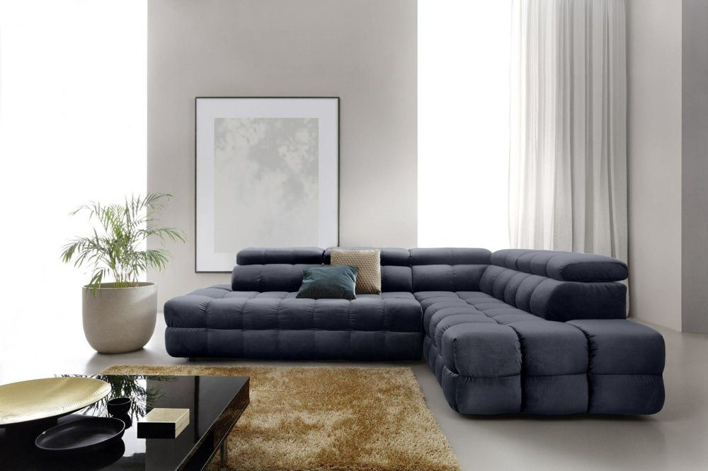 Db Möbel Ecksofa Schlafcouch Ecksofa Mit Schlaffunktion Torro Schwarz