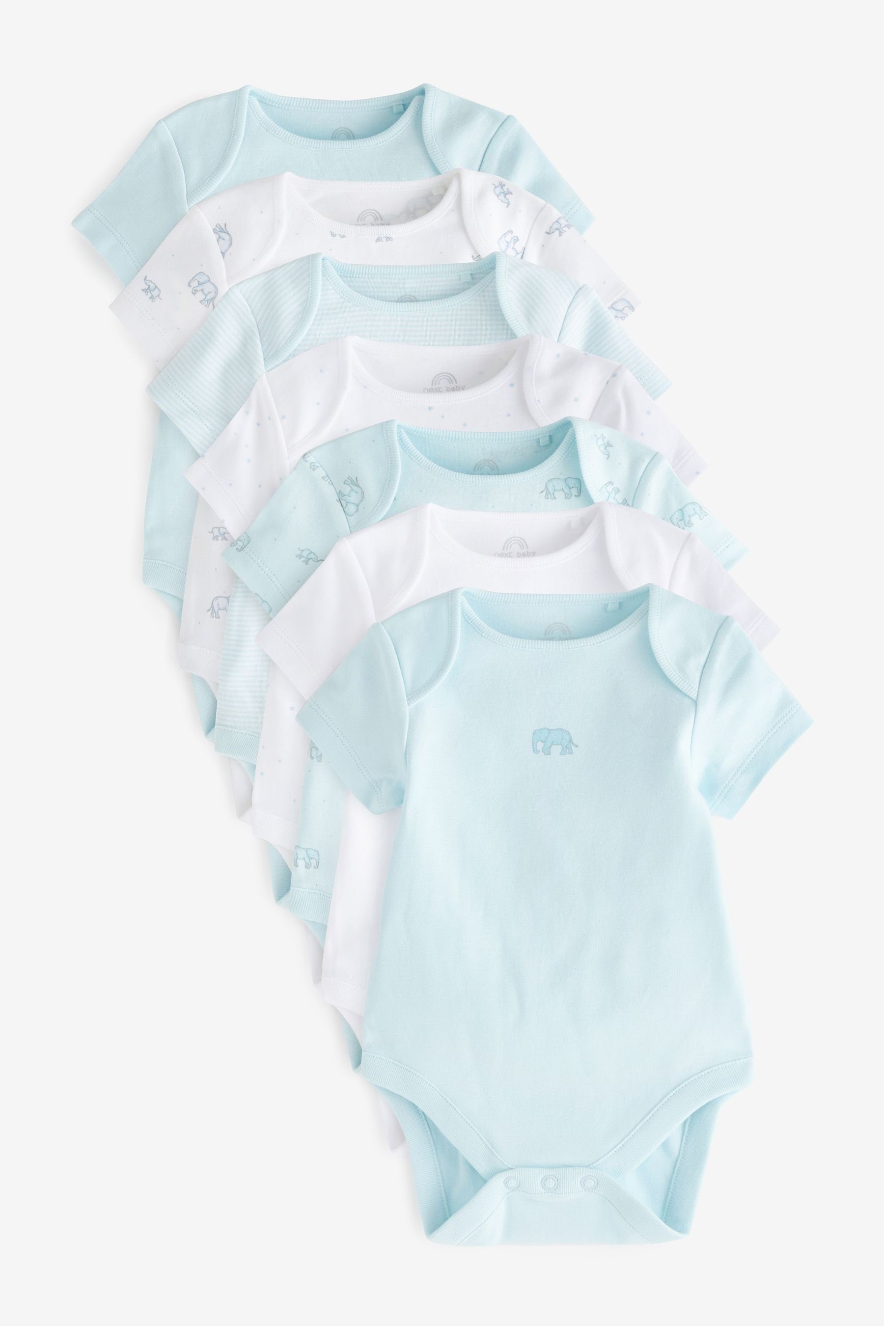 Next Kurzarmbody Kurzärmelige Babybodys im 7er-Pack (7-tlg), Get the »NEXT«-Look