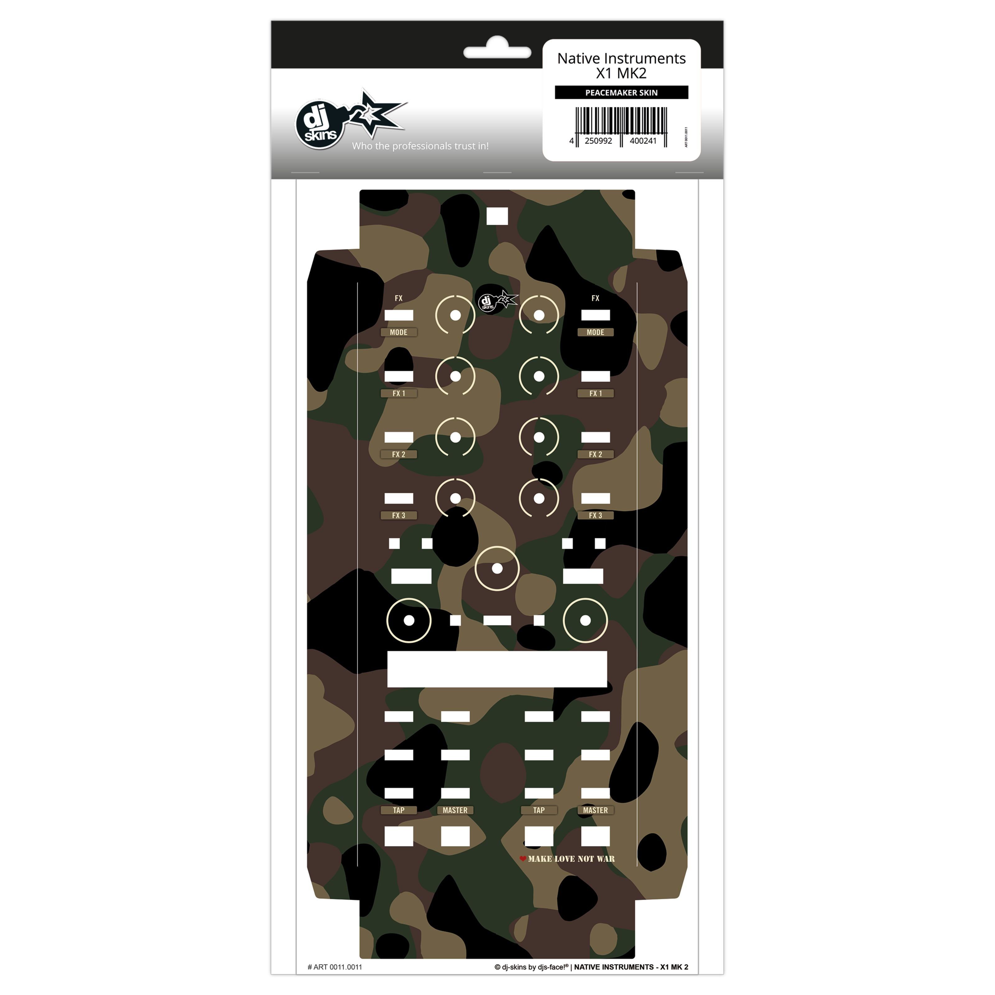 dj-skins DJ Controller, Native Instruments X1 MK2 Skin Peacemaker