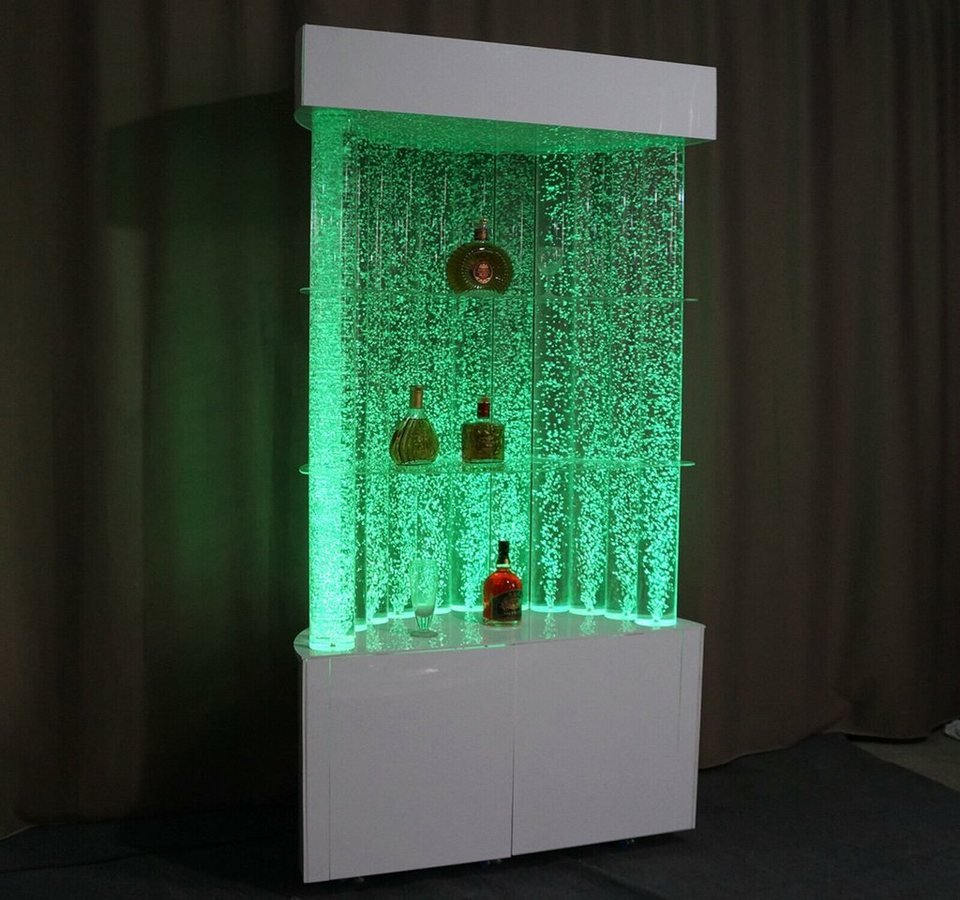 Jvmoebel Wandpaneel Led Regal Bar Wasser Wand Säule Beleuchtete