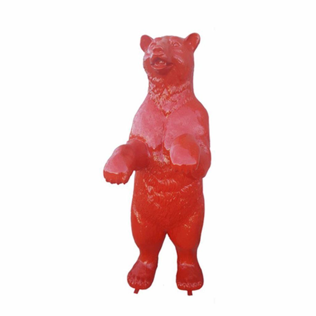 Jvmoebel Skulptur Bär Figur Dekoration Statuen Skulptur Garten Deko