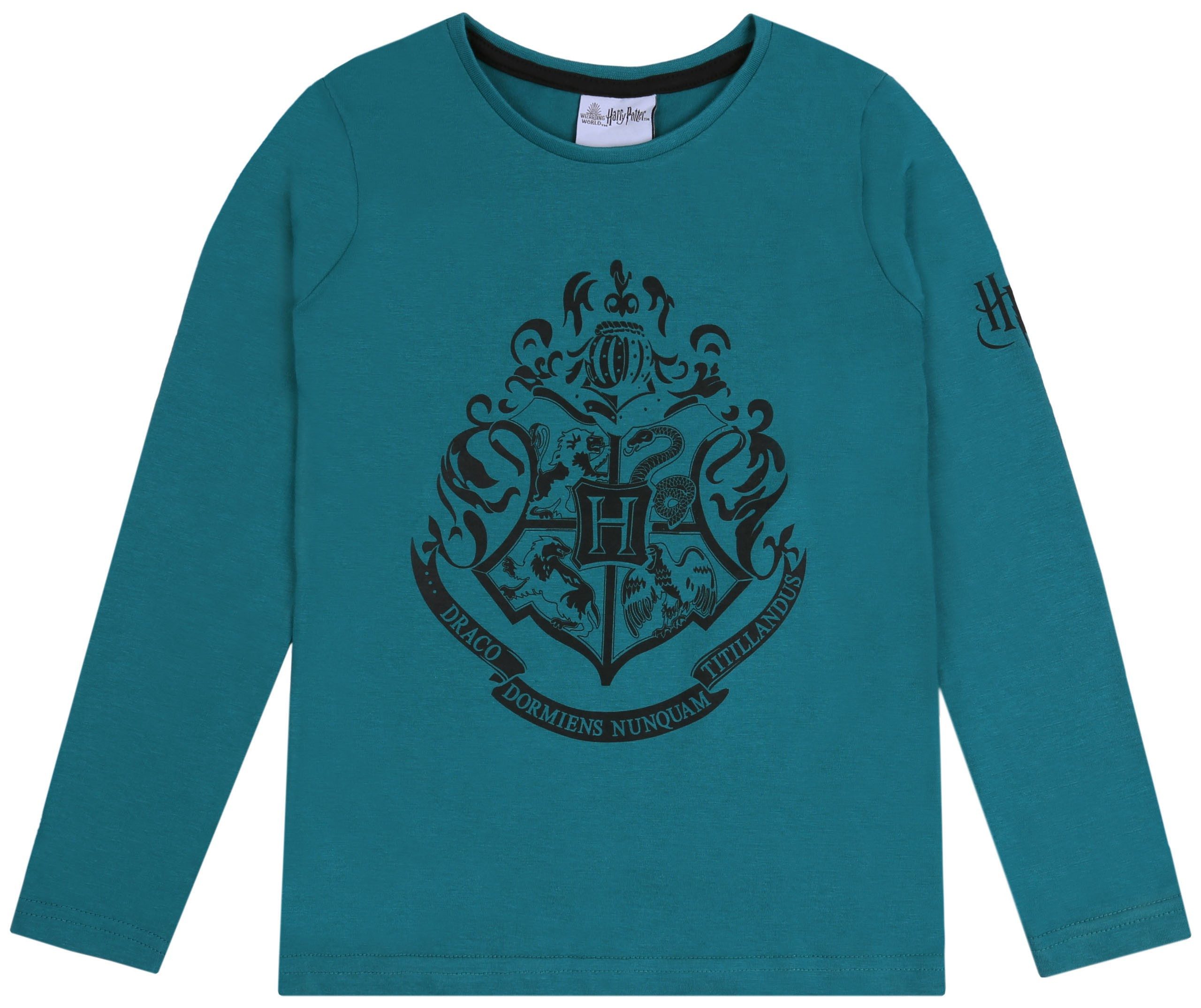 Sarciaeu Langarmbluse Dunkelgrüne Mädchen Bluse Mit Langen Ärmel Harry