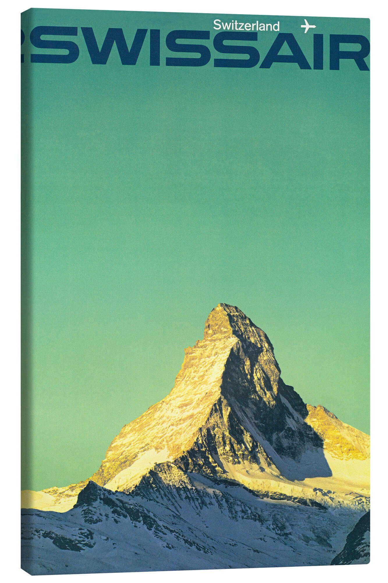 Posterlounge Leinwandbild Vintage Travel Collection Swissair