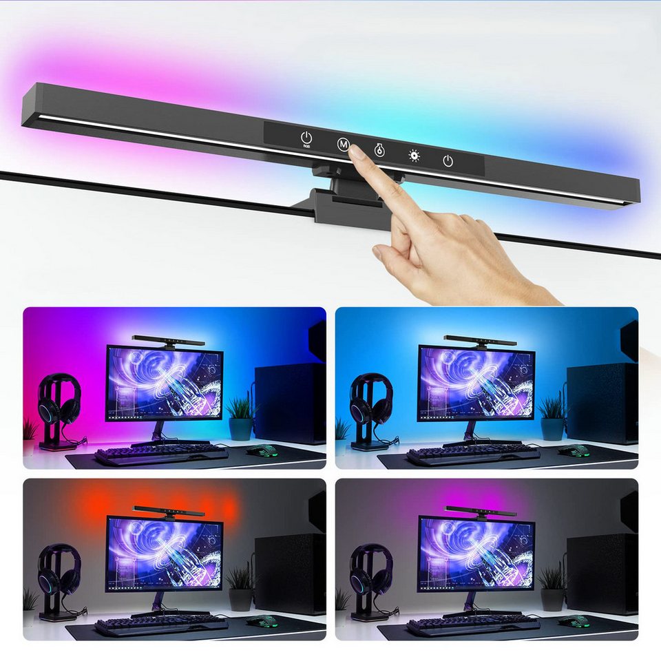 Mupoo Led Lichtleiste Led Computer Monitor Lampe Dimmbar Mit Touch