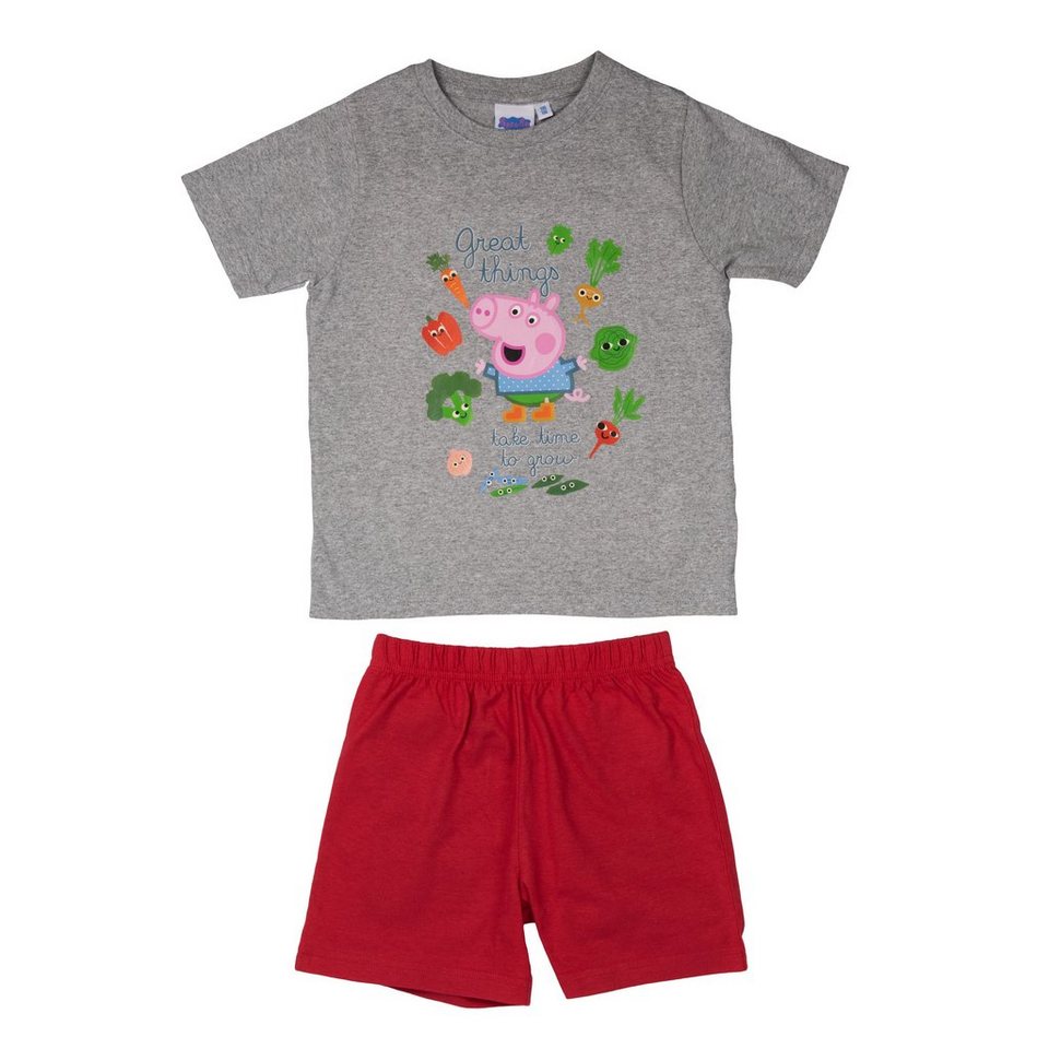 United Labels® Schlafanzug Peppa Wutz Schlafanzug Great Things Take