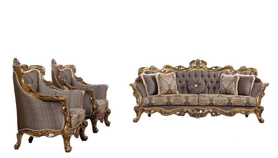 Jvmoebel Wohnzimmer Set Sofagarnitur 311 Sitzer Luxus Garnitur Set