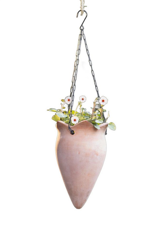 Dekoleidenschaft Blumenampel Pflanzampel Terra Aus Terracotta Ø 18 X
