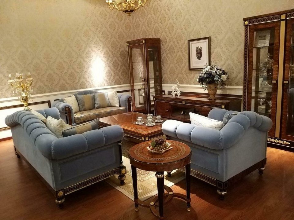Jvmoebel Sofa Sofagarnitur 3tlg Set Sitz Garnitur Couch Polster Sitz