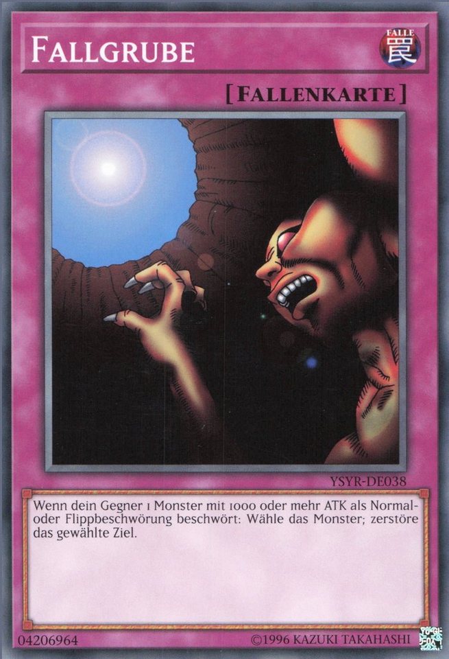 Recollectibles Sammelkarte Yugioh Karte Fallgrube Deutsch Yu Gi Oh