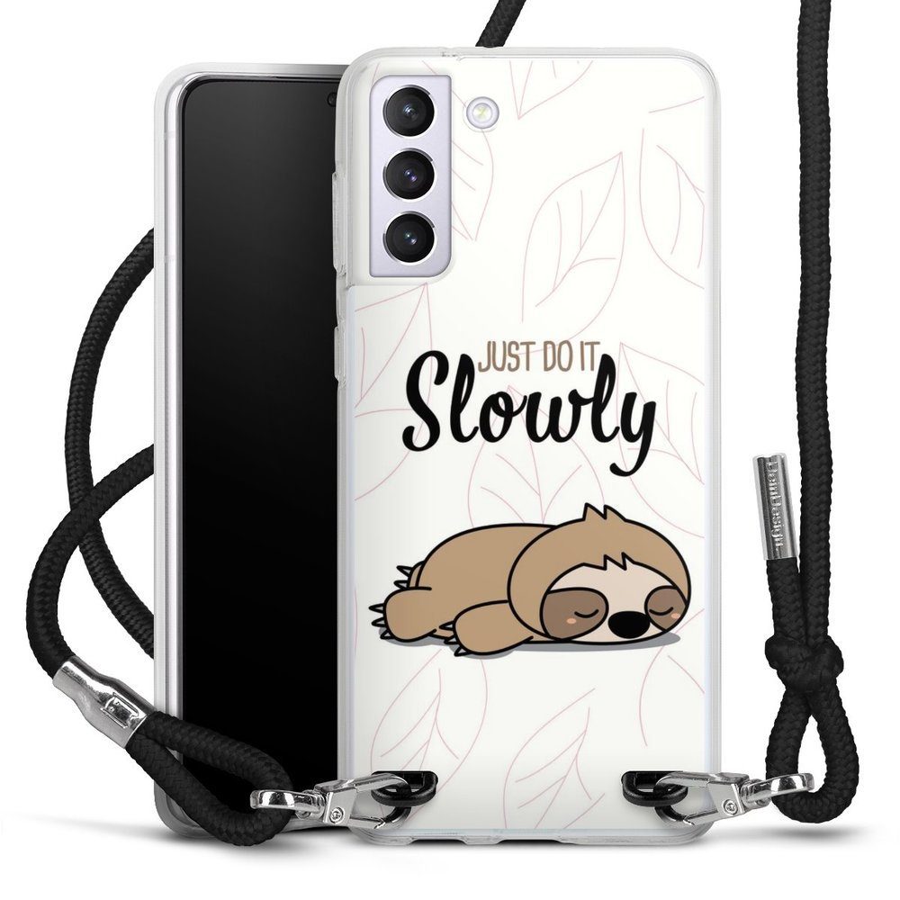 Deindesign Handyhülle Tiere Faultier Lazy Sunday Just Do It Slowly