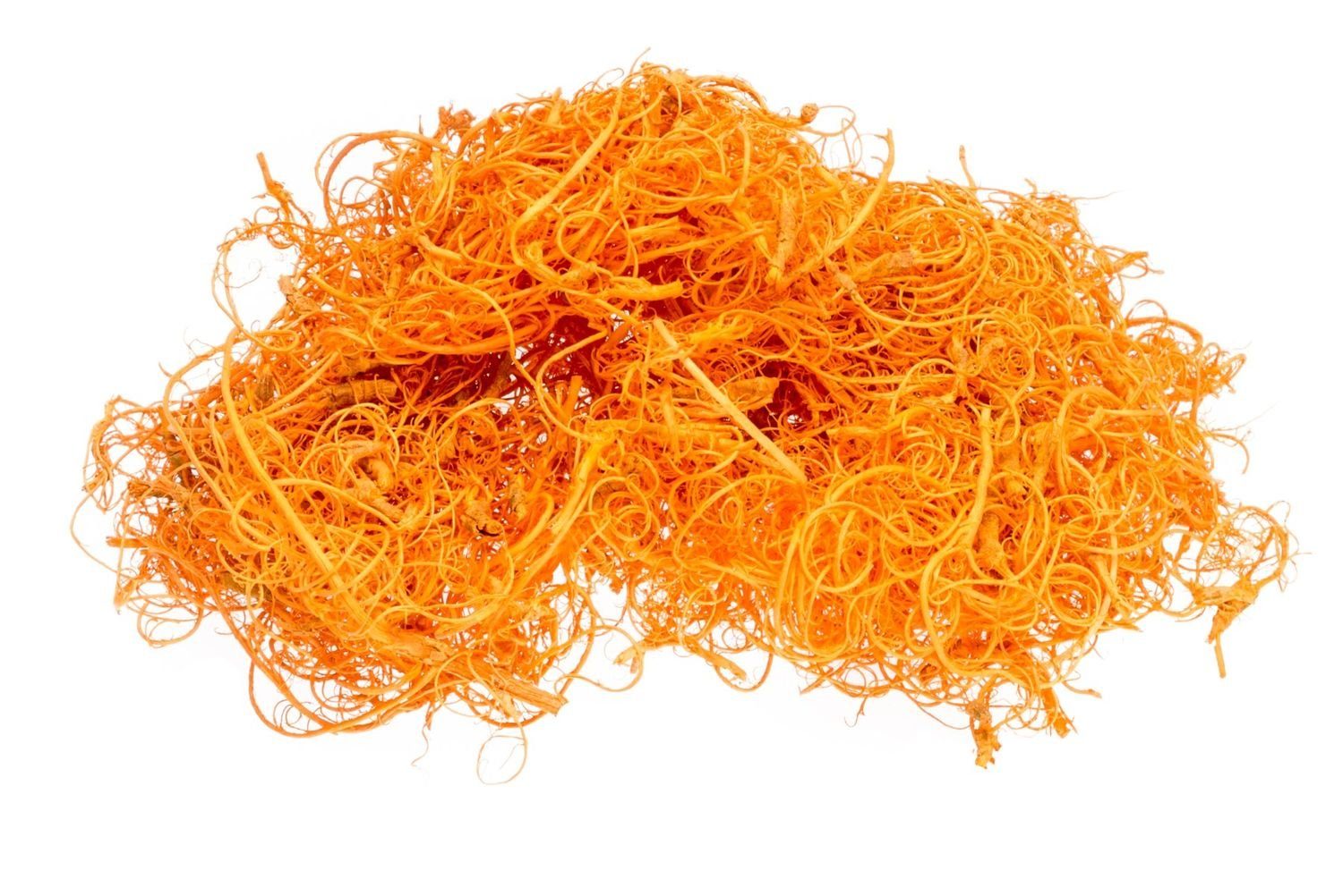 Nadeco Bastelnaturmaterial Curly Moos In Orange Gewicht Ca 50g Deko Moos