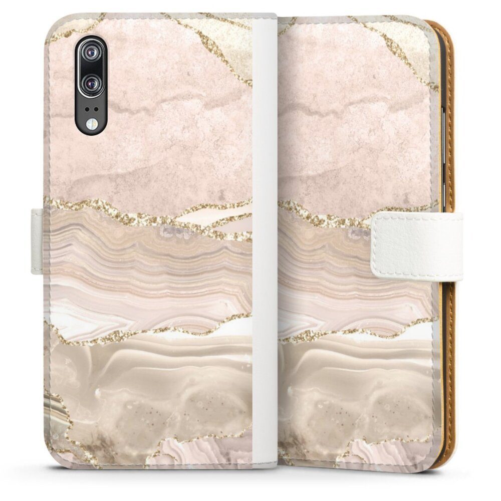 Deindesign Handyhülle Glitzer Look Marmor Utart Rose Marble Dream