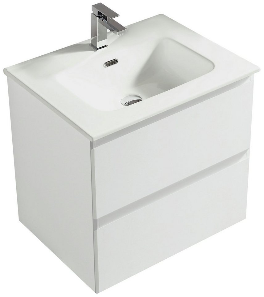 Alpenberger Waschtisch Mit Unterschrank Badmöbel Gäste Wc Waschbecken