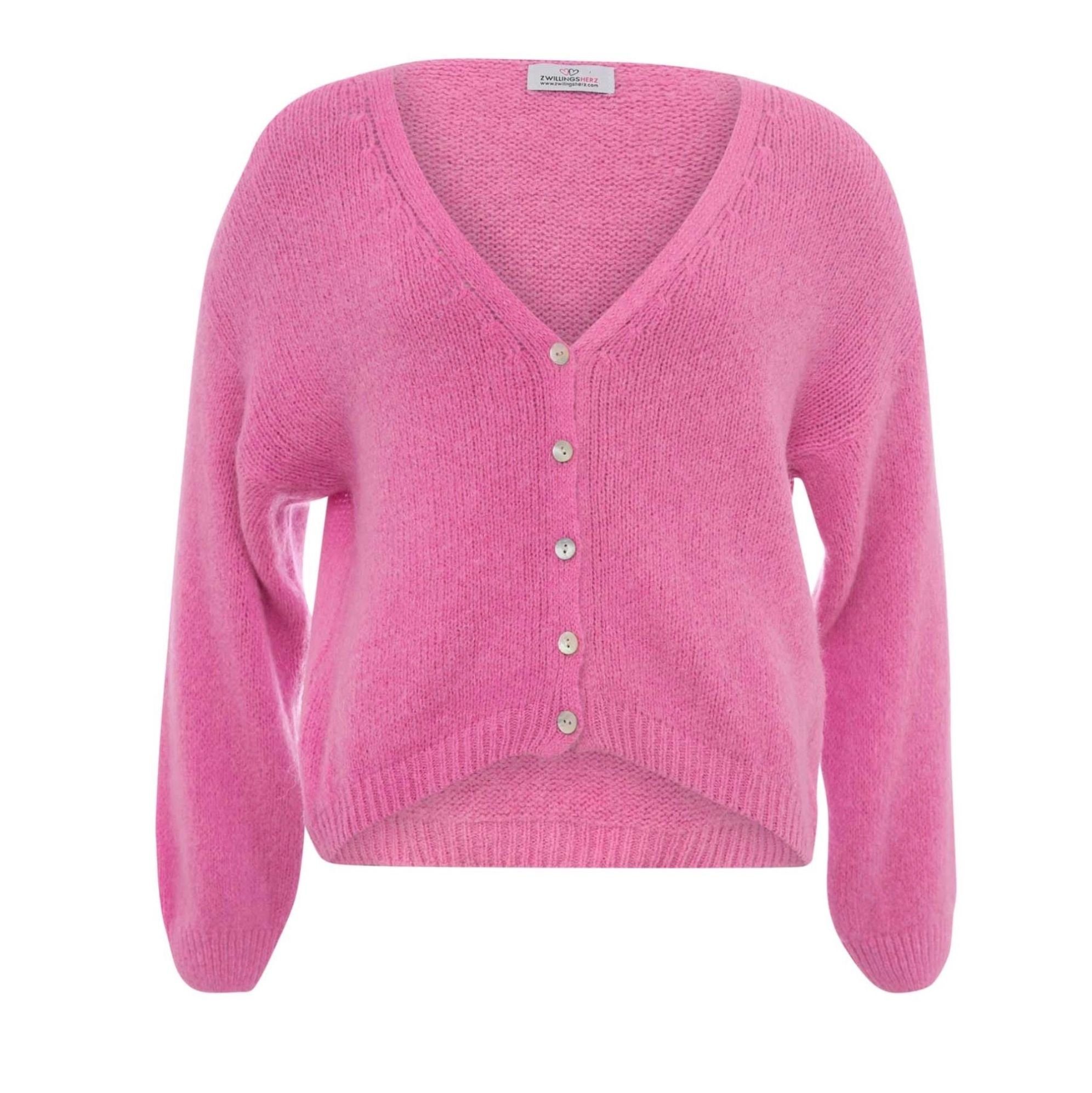 Zwillingsherz Strickjacke Strickjacke Vendig in hellblau oder pink ...