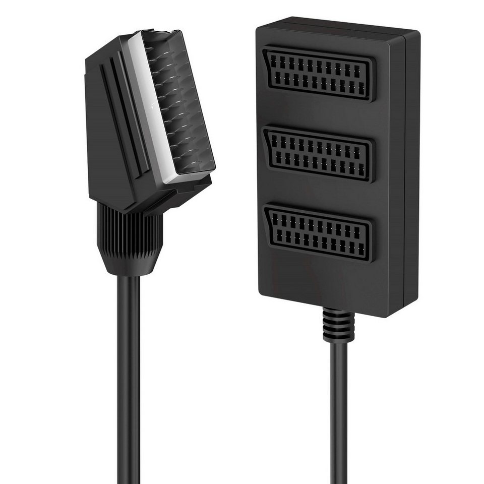 Hama Scart-Verteiler 3-Fach Umschalter Scart-Kabel Video-Adapter Scart ... Hama Scart-Verteiler 3-Fach Umschalter Scart-Kabel Video-Adapter Scart ...